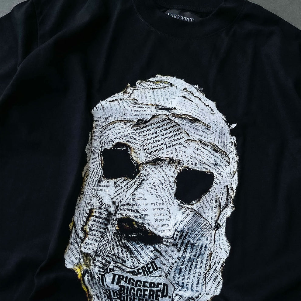 Triggered Mindful Boxy Tee Black